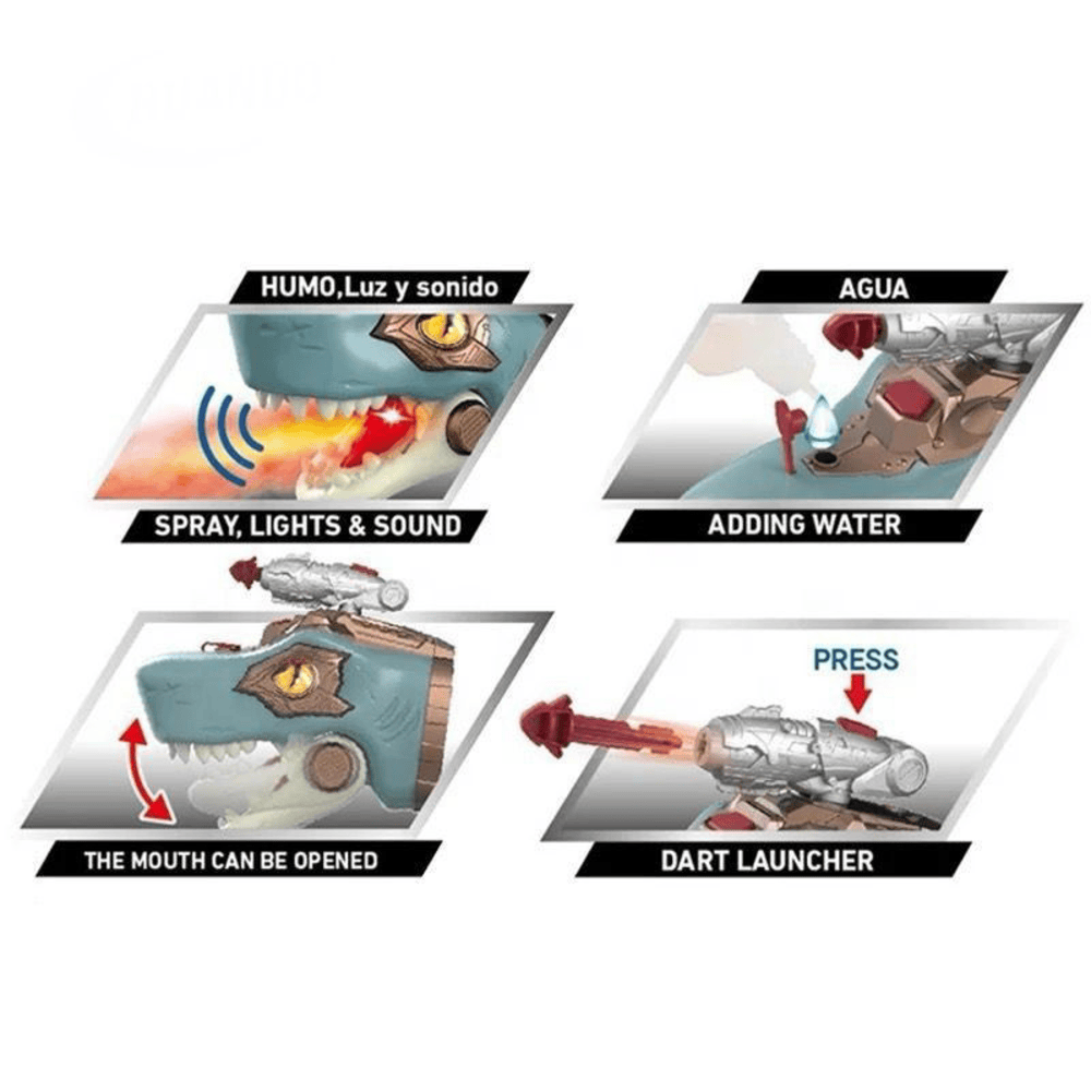 Toy. Dino Shark Hand Launcher - Blue