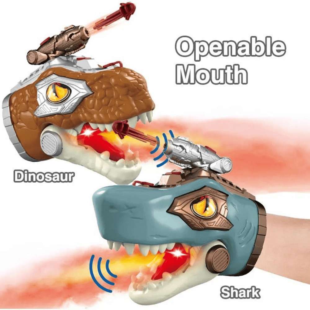 Toy. Dino Shark Hand Launcher - Blue