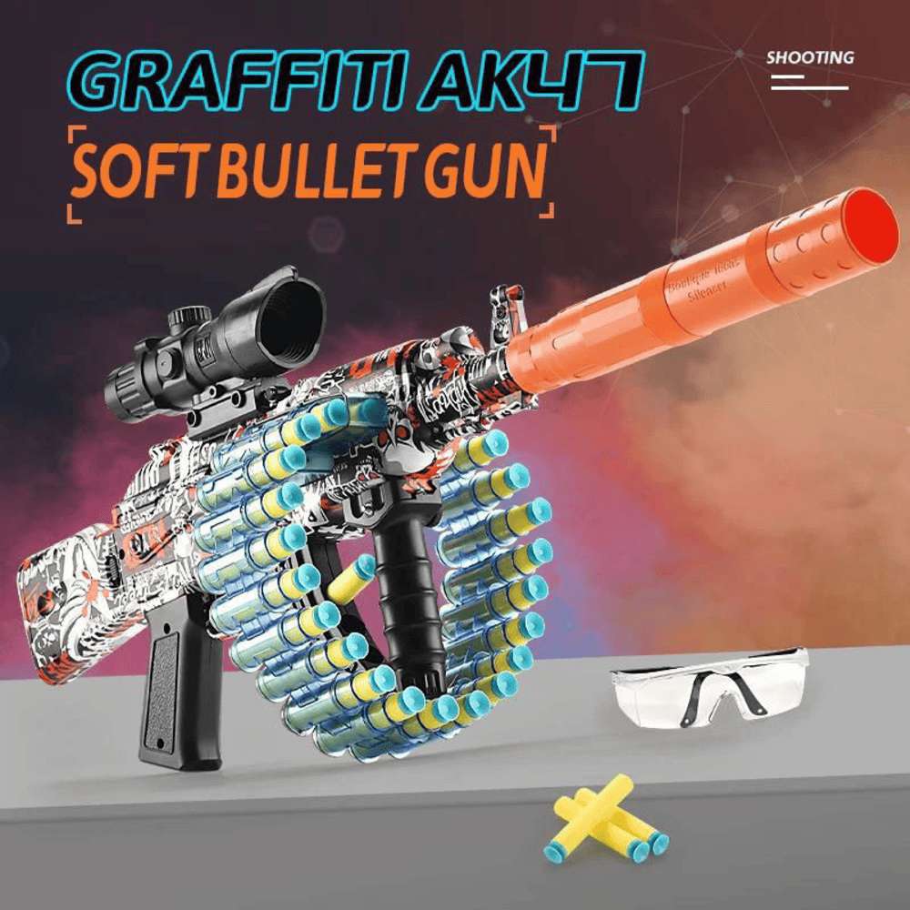 Toy. Ak47 Softball Gun