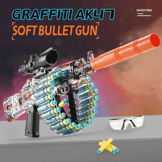 Toy. Ak47 Softball Gun
