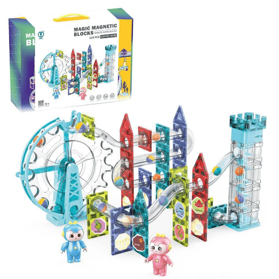 Toy. Magnetic Amusement Park Set 118 Pieces