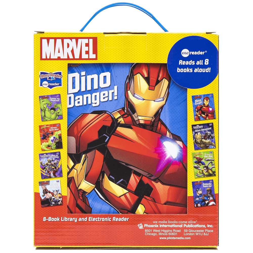 Toy. Marvel Super Heroes Me Reader Electronic Reader with 8 Book Library