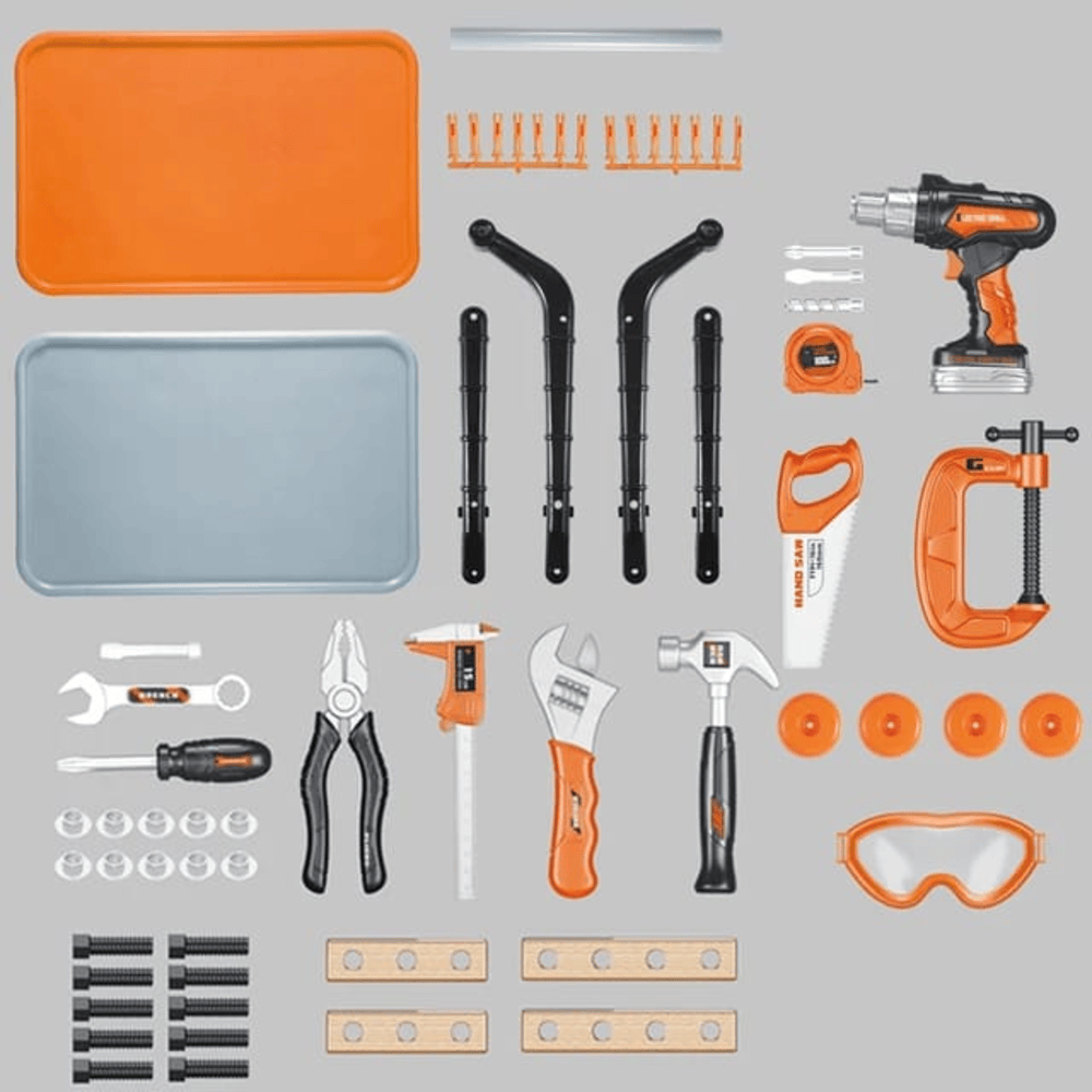 Toy. 52 Piece Carpentry Tools Set