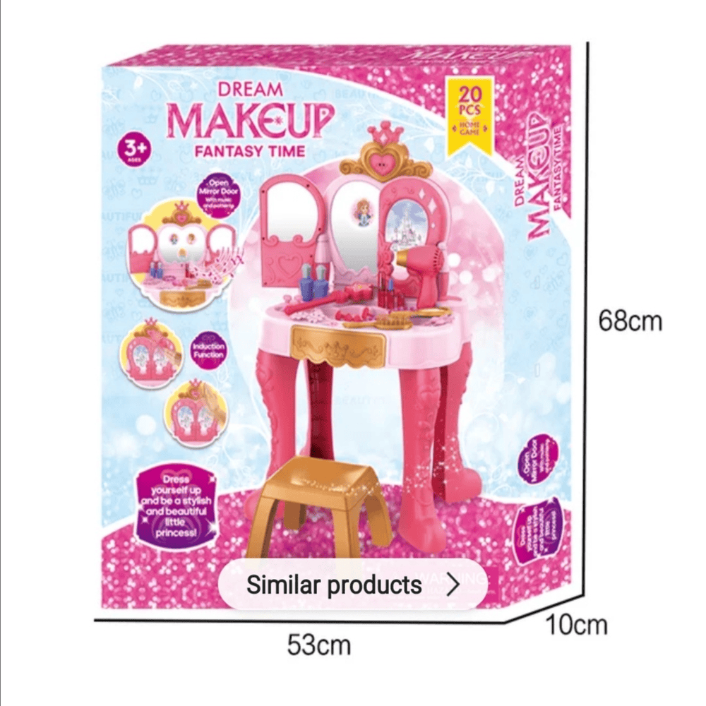 Toy. Dressing table with accessories