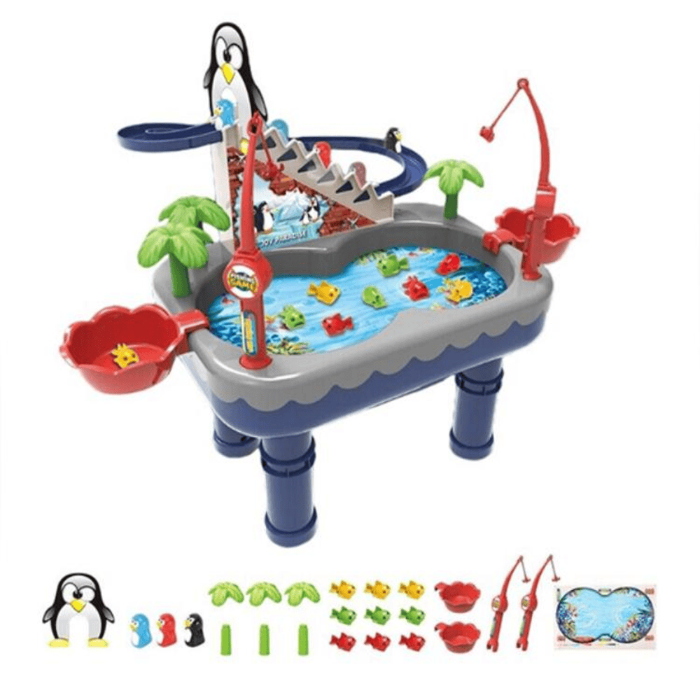 Toy. 2*1 Penguin Fishing and Slide Game