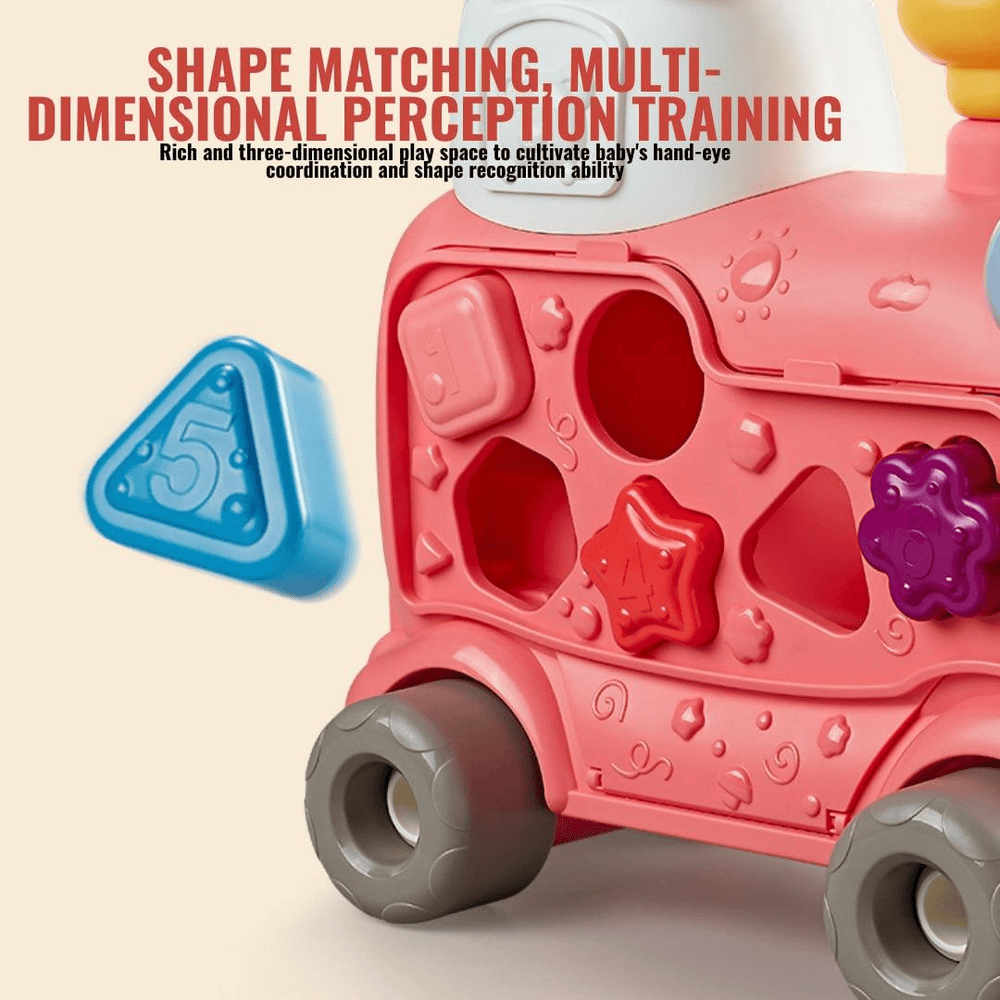 Toy. Baby walker train Musical Multifunctional Ride-On Gift For Kids