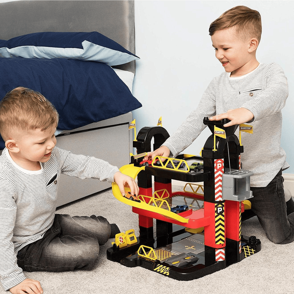 Toy. Teamsterz 3 Level Tower Garage with 5 Cars