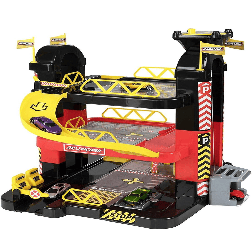 Toy. Teamsterz 3 Level Tower Garage with 5 Cars