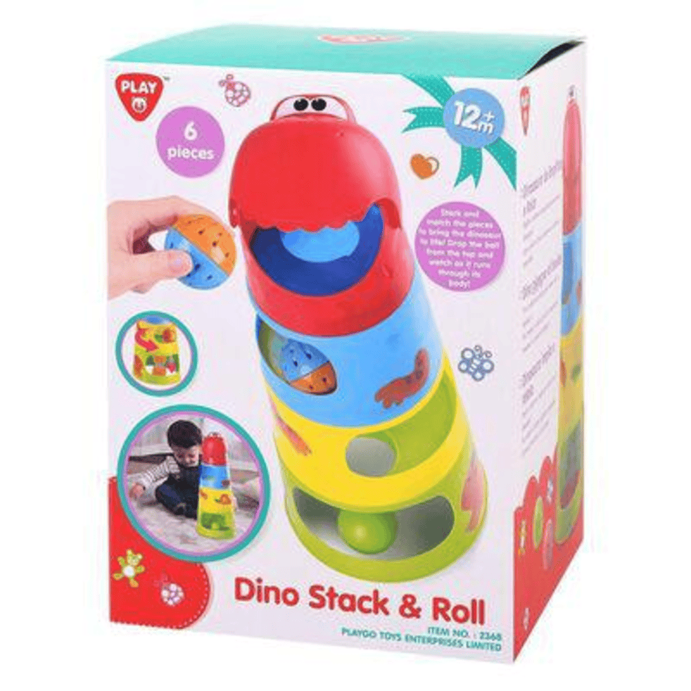 Toy. PLAYGO INFANT&TODDLER Dino stack and roll