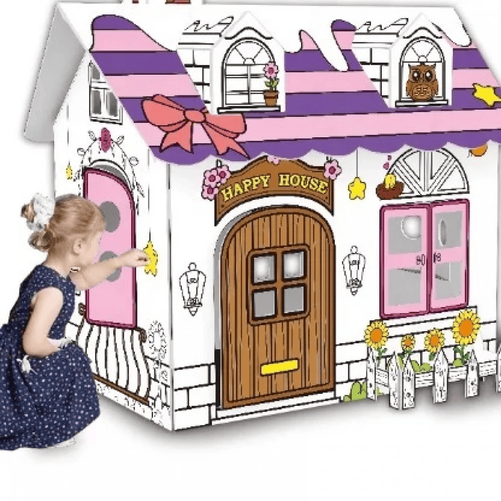 Toy. DIY Doodle Colouring Playhouse