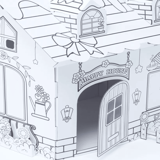 Toy. DIY Doodle Colouring Playhouse