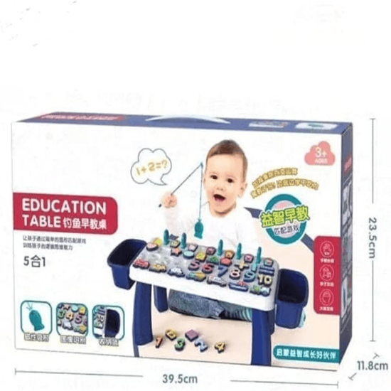 Toy. Educational magnetic fishing table for kids