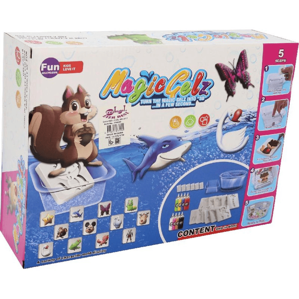 Toy. extraordinary Aqua Gelz Deluxe Set, Soft Figures in 3D Design, Dip ...