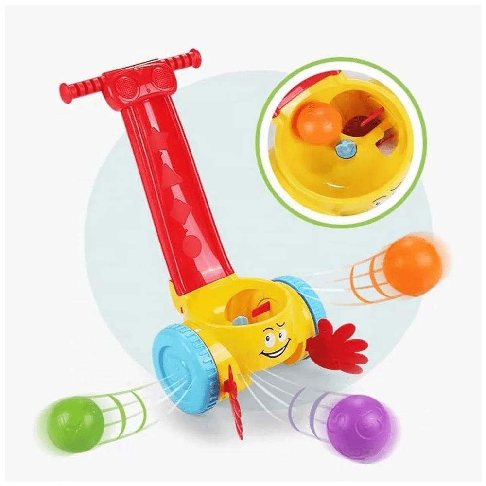 Toy. 2 in 1 Musical Ball Launcher & Walker