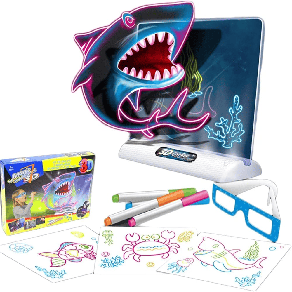 Toy. Luminous magic drawing board