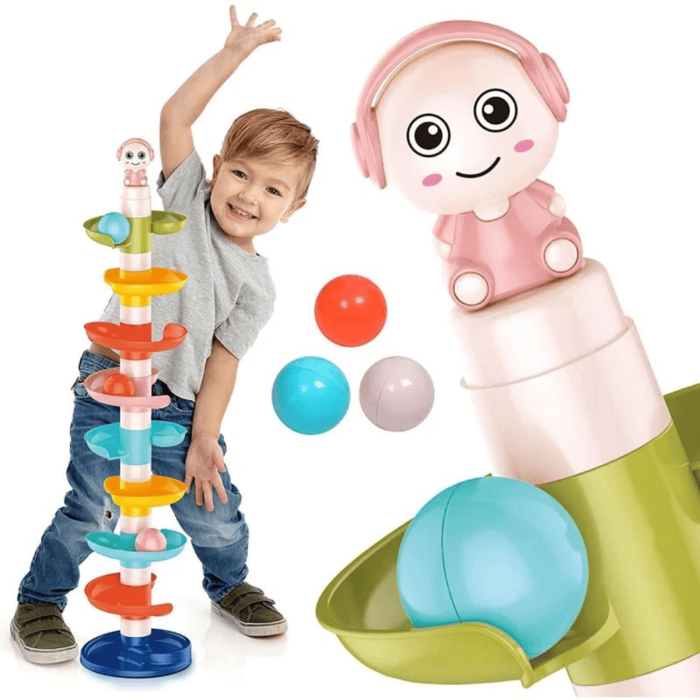 Toy. Ball Tower Rotating