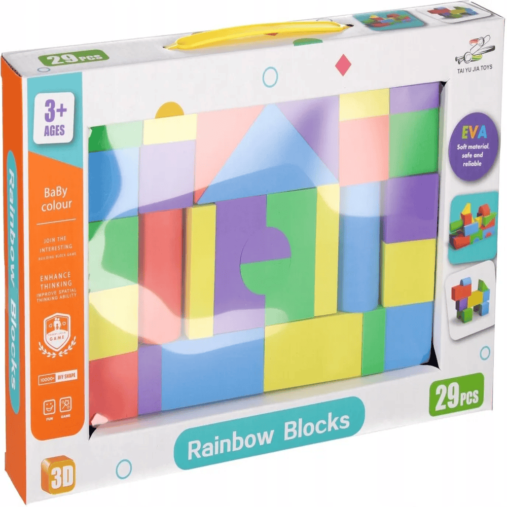 Toy. 3D rainbow Blocks