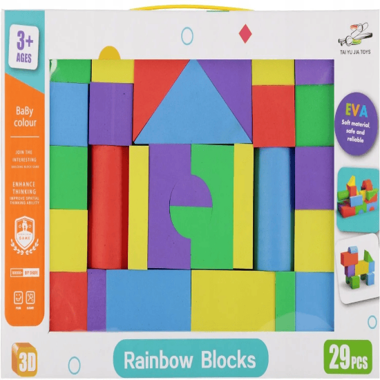 Toy. 3D rainbow Blocks