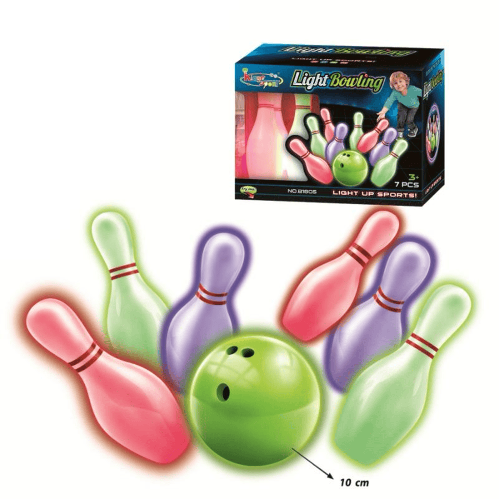 Toy. Light Bowling Set - 7 Pcs