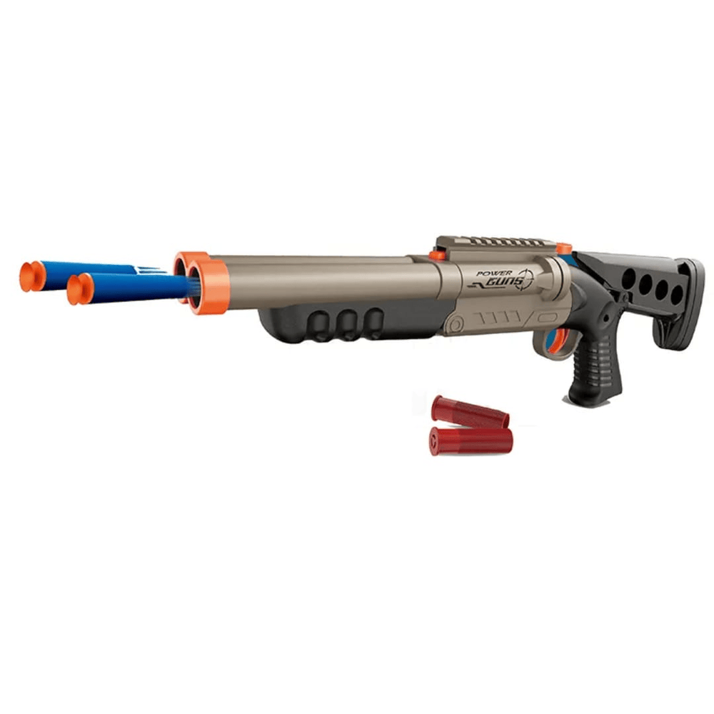 Toy. "New Double Barrel Rifle Shell Throwing Soft Bullet Gun Outdoor ...