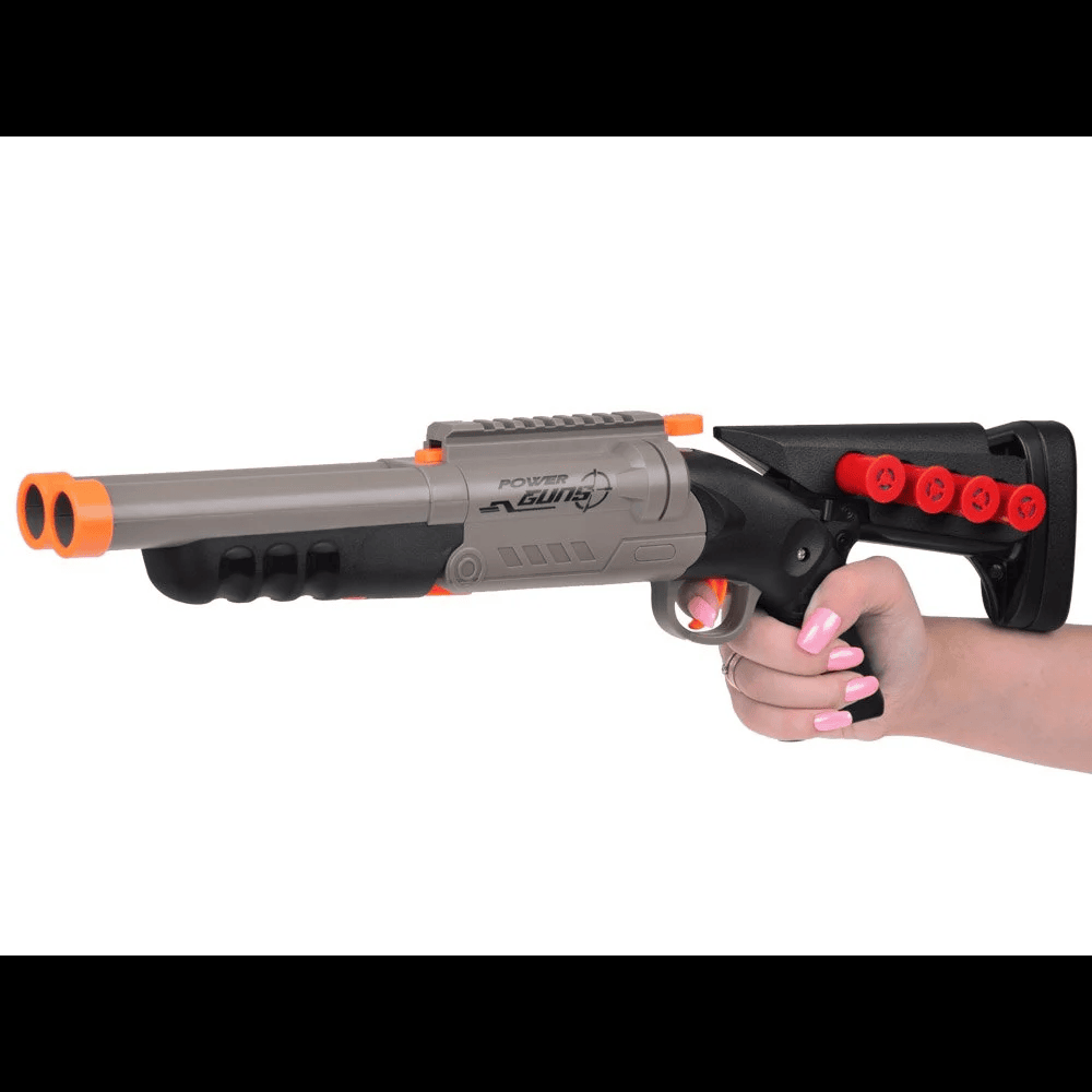 Toy. "New Double Barrel Rifle Shell Throwing Soft Bullet Gun Outdoor ...