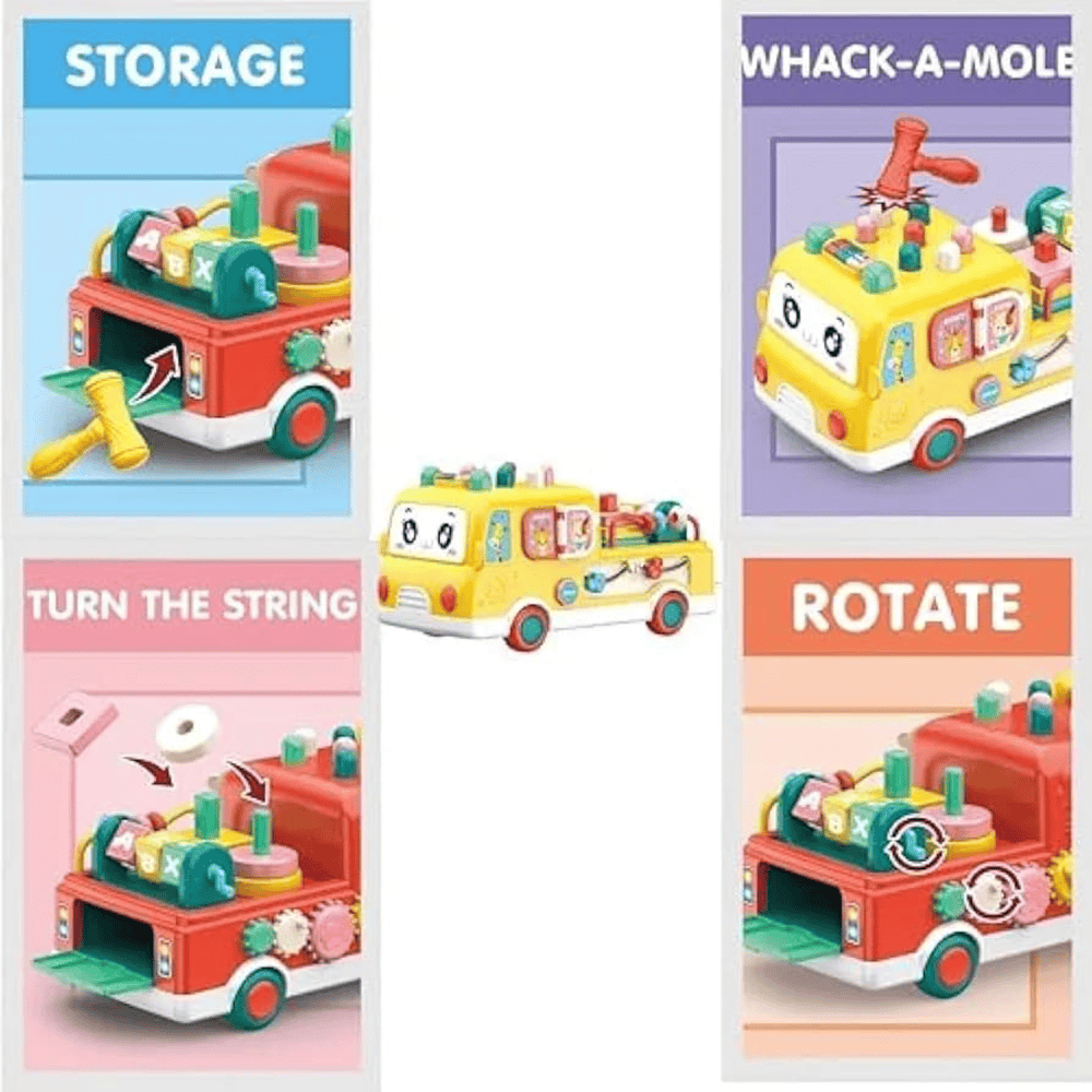 Toy. Educational bus