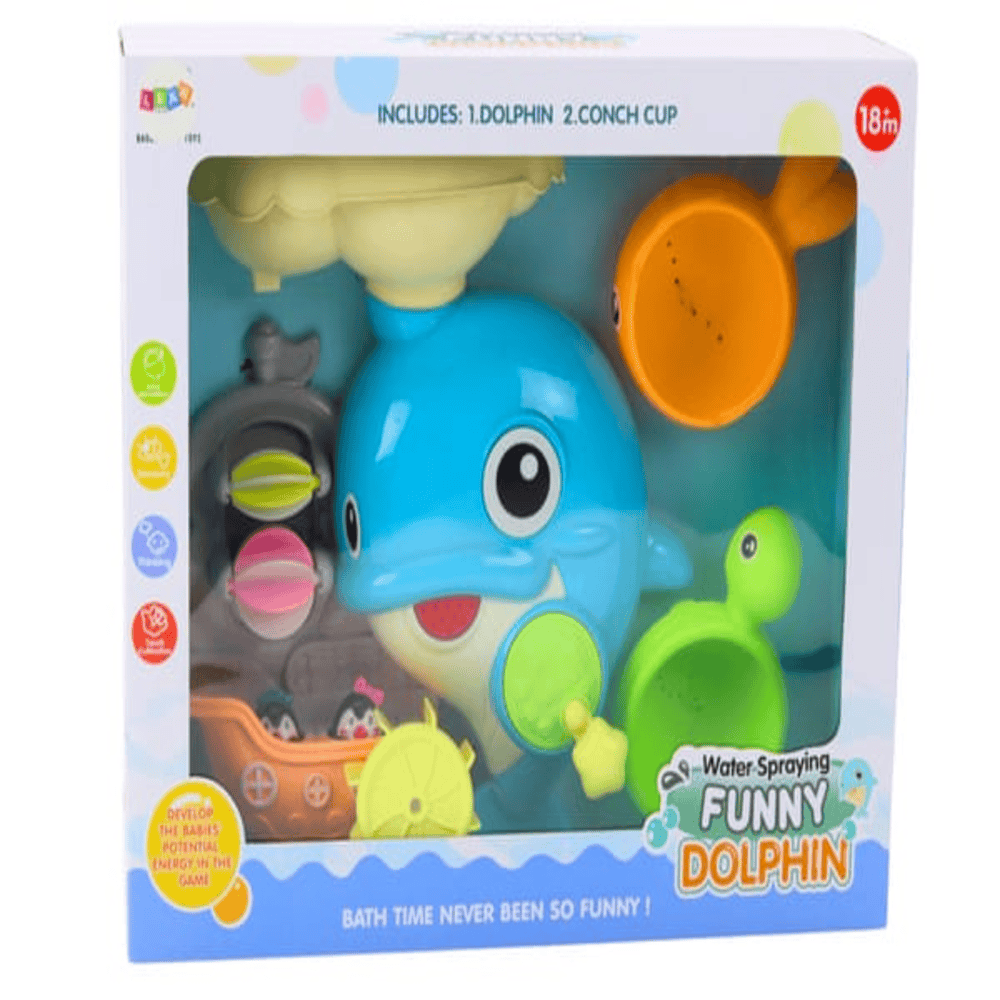 Toy. Dolphin spray water