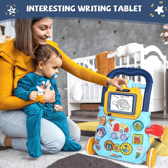 Toy. Baby Learning Walker, Sit to Stand 2 in 1 Early Educational Child ...
