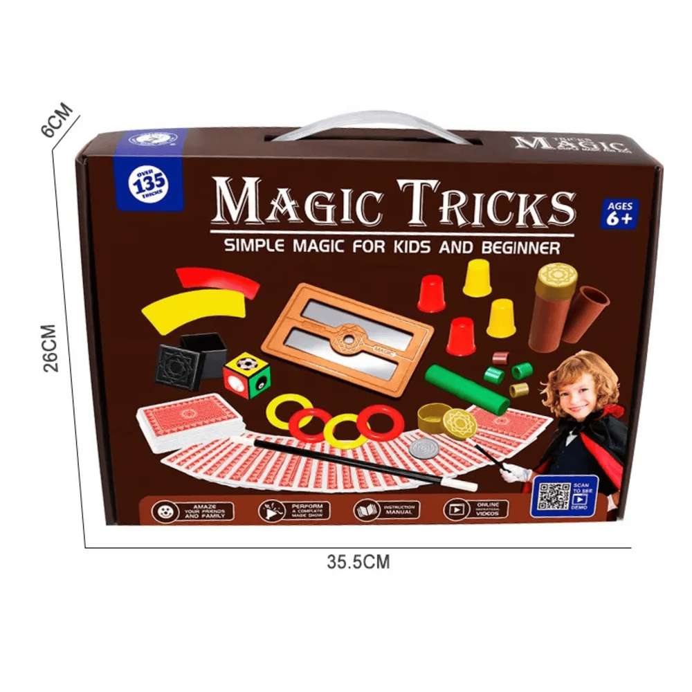 Toy. Magic Tricks Game 135 Classic Tricks, For Kids