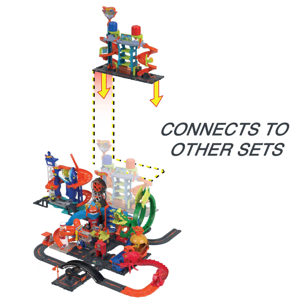 Toy. Hot Wheels Mega Tower Car Wash