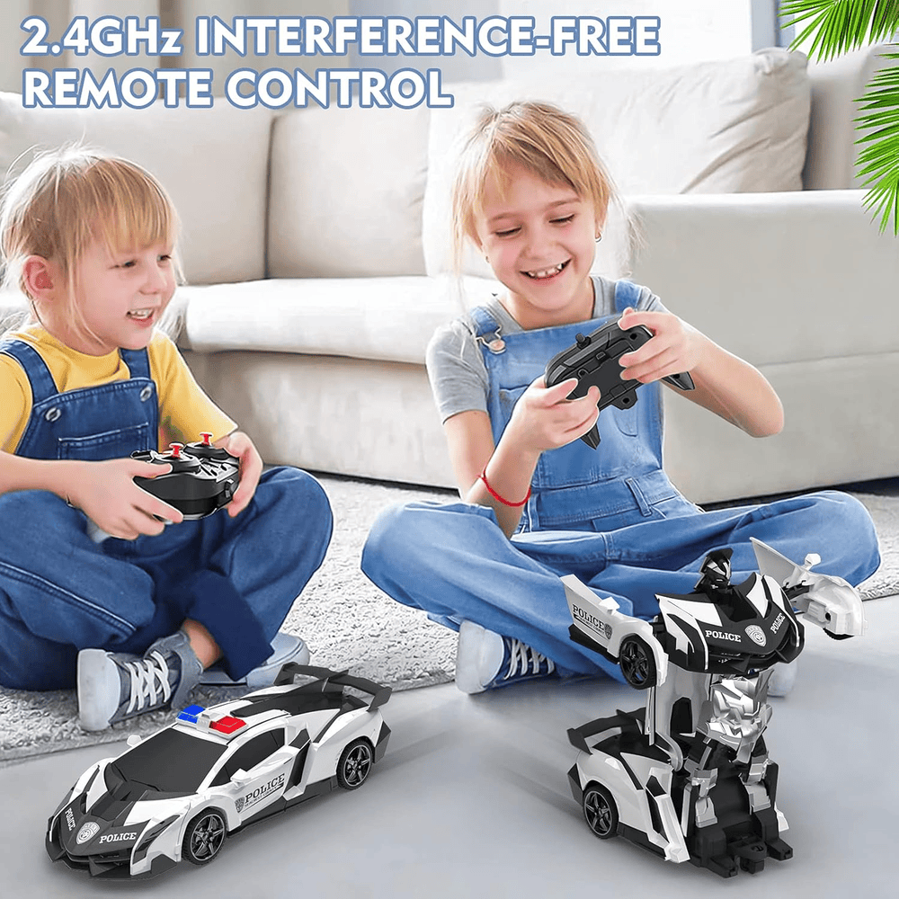 Toy. Transformation Remote Control police Car