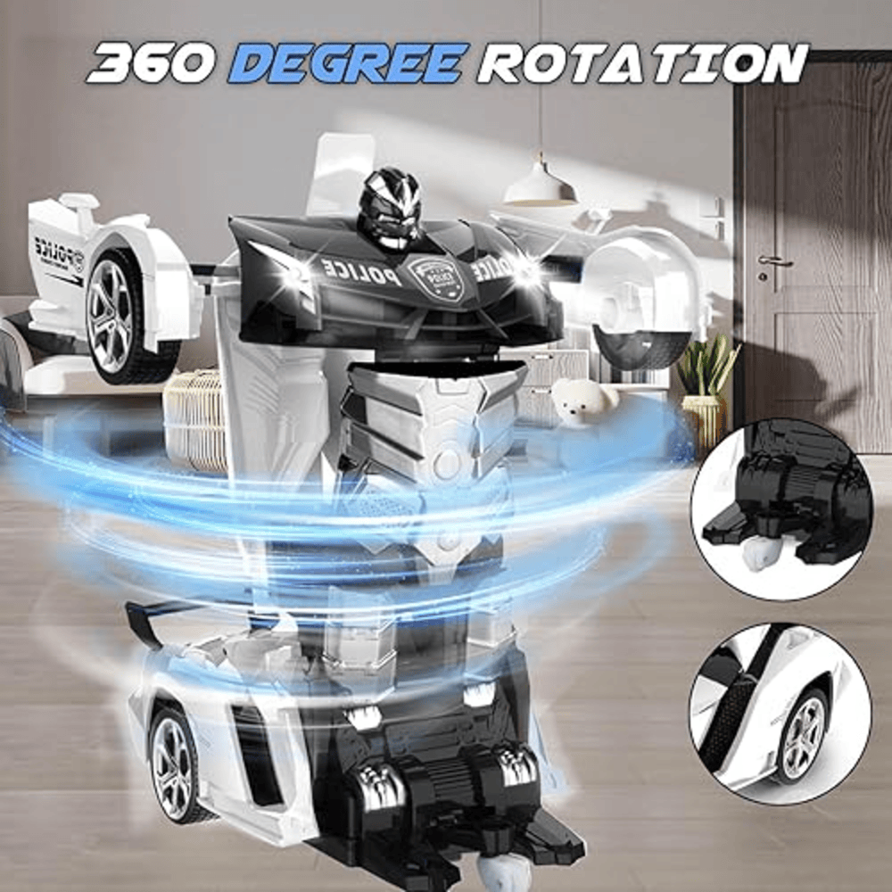 Toy. Transformation Remote Control police Car