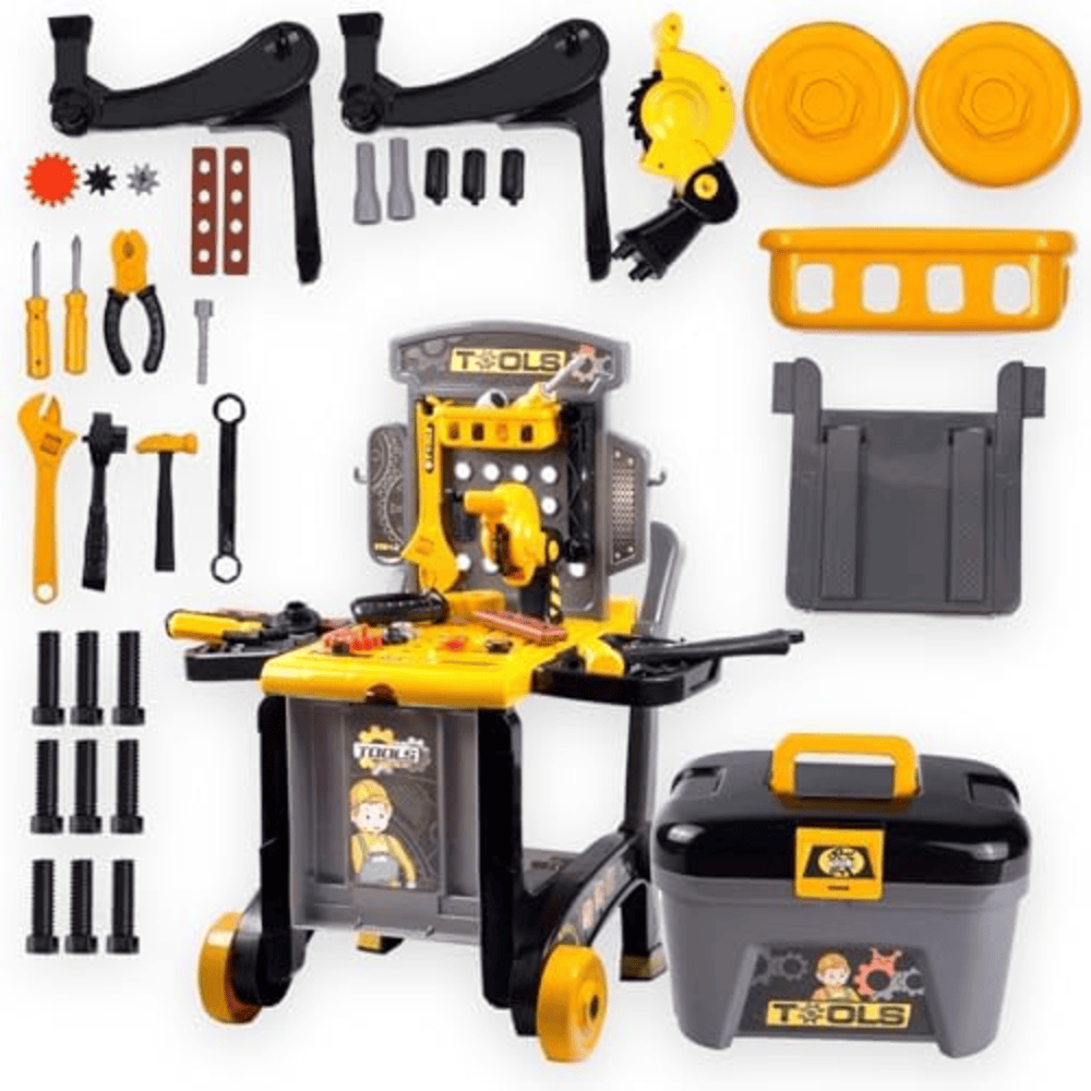 Toy. Luxury workshop tool set 3 in 1
