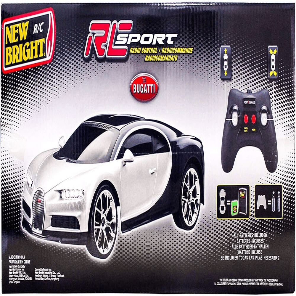 Toy. New Bright 1:8 Bugatti Chiron Showcase Custom Remote Control Car