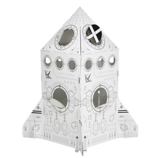 Toy. Coloring the rocket house