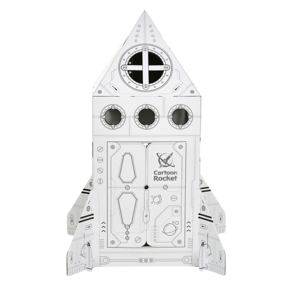 Toy. Coloring the rocket house