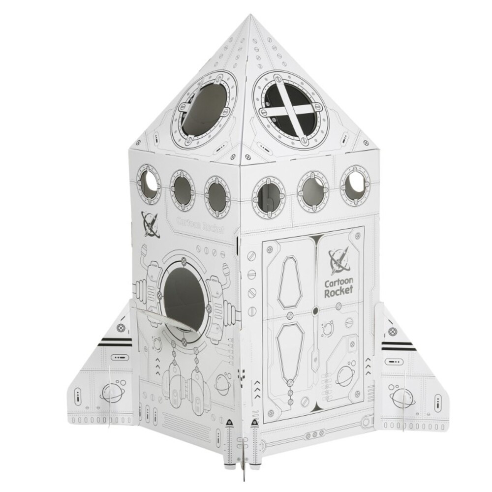 Toy. Coloring the rocket house