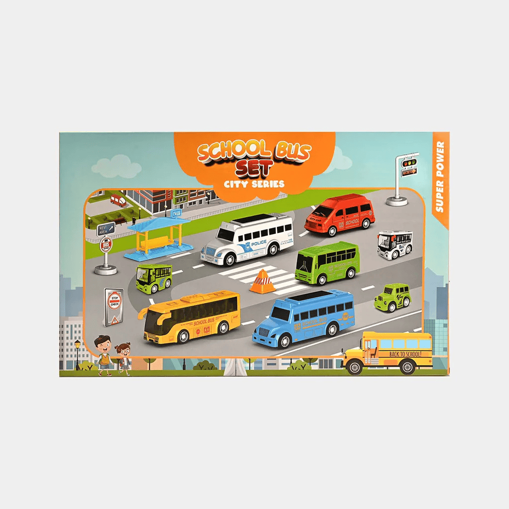Toy. City Bus Set For Kids