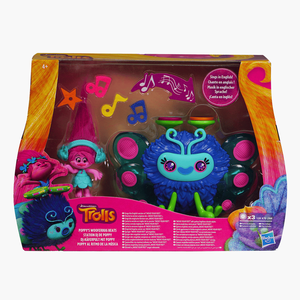 Toy. Trolls Poppy's Wooferbug Beats Playset