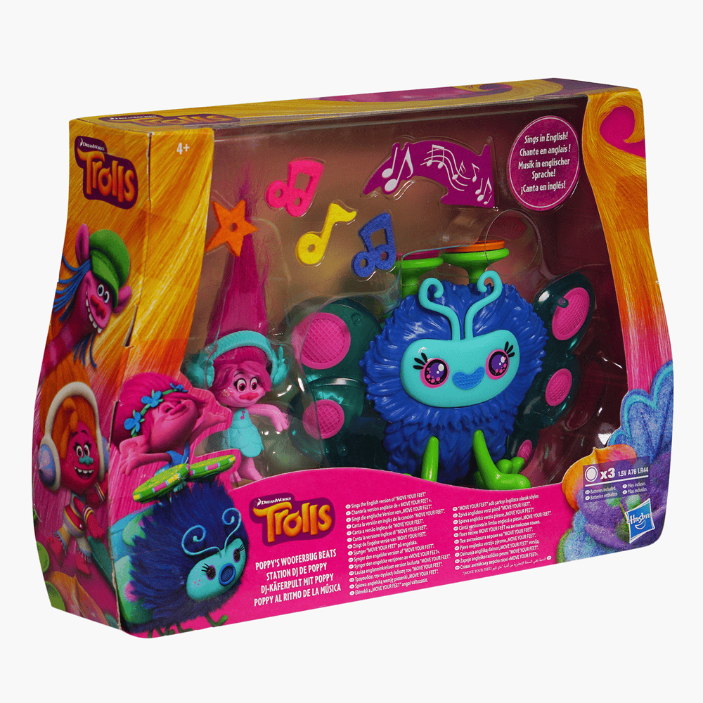 Toy. Trolls Poppy's Wooferbug Beats Playset