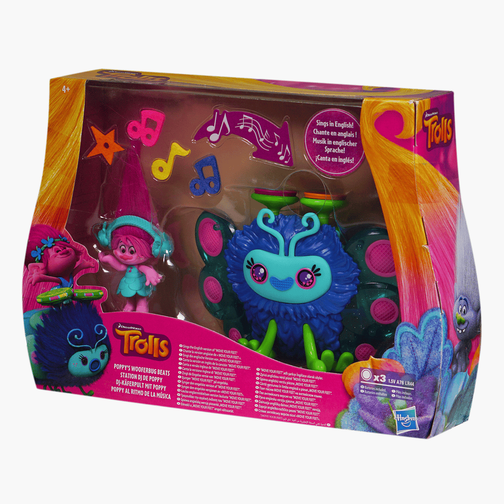 Toy. Trolls Poppy's Wooferbug Beats Playset