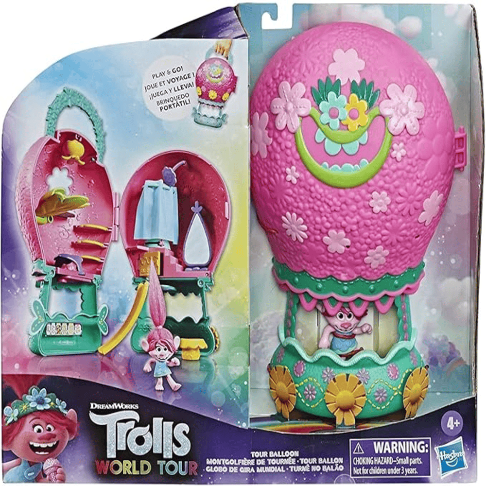 Toy. DreamWorks Trolls World Tour Tour Balloon, Toy Playset with Poppy ...