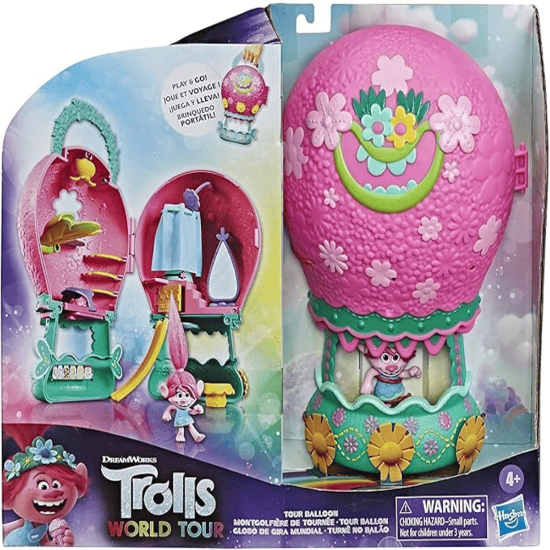 Toy. DreamWorks Trolls World Tour Tour Balloon, Toy Playset with Poppy ...