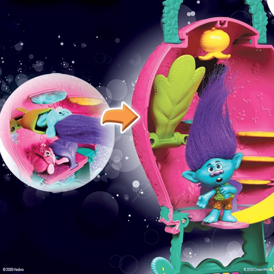 Toy. DreamWorks Trolls World Tour Tour Balloon, Toy Playset with Poppy ...