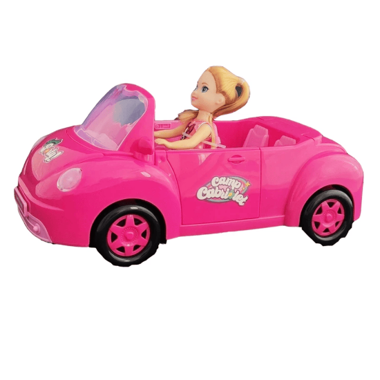 Toy. Travel Girl Family Convertible Car Toy – Double Door Cartoon ...