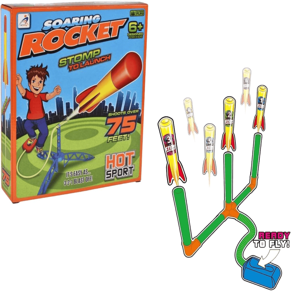 Toy. Rocket Launcher Toy for Kids with Powerful Rocket Launchers, 6 ...