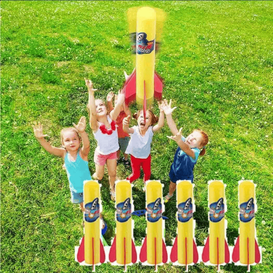 Toy. Rocket Launcher Toy for Kids with Powerful Rocket Launchers, 6 ...