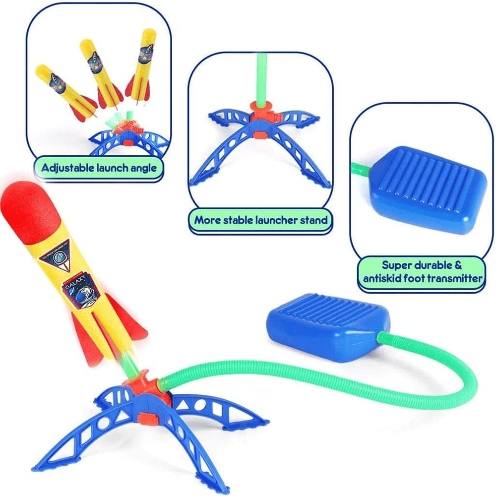 Toy. Rocket Launcher Toy for Kids with Powerful Rocket Launchers, 6 ...