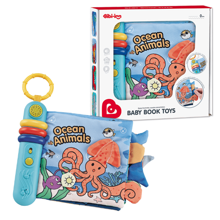 Toy. Interactive music book - sea animals