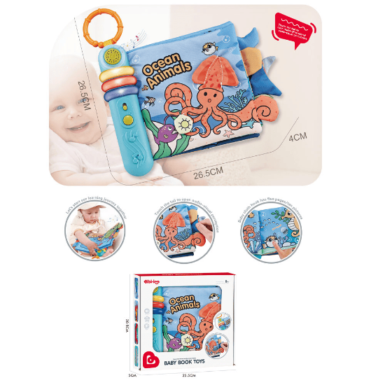 Toy. Interactive music book - sea animals